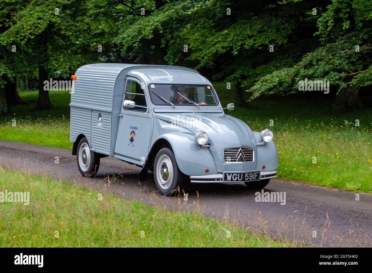 A front view of 1968 60s Citreon grey LCV petrol 602cc vintage classic ...