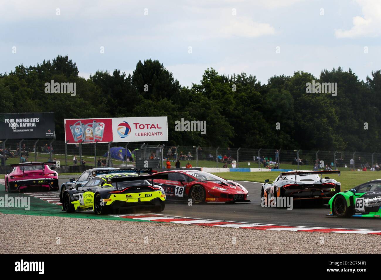 Castle Donington, UK. 11th July, 2021. WPI Motorsport (#18) Lamborghini ...