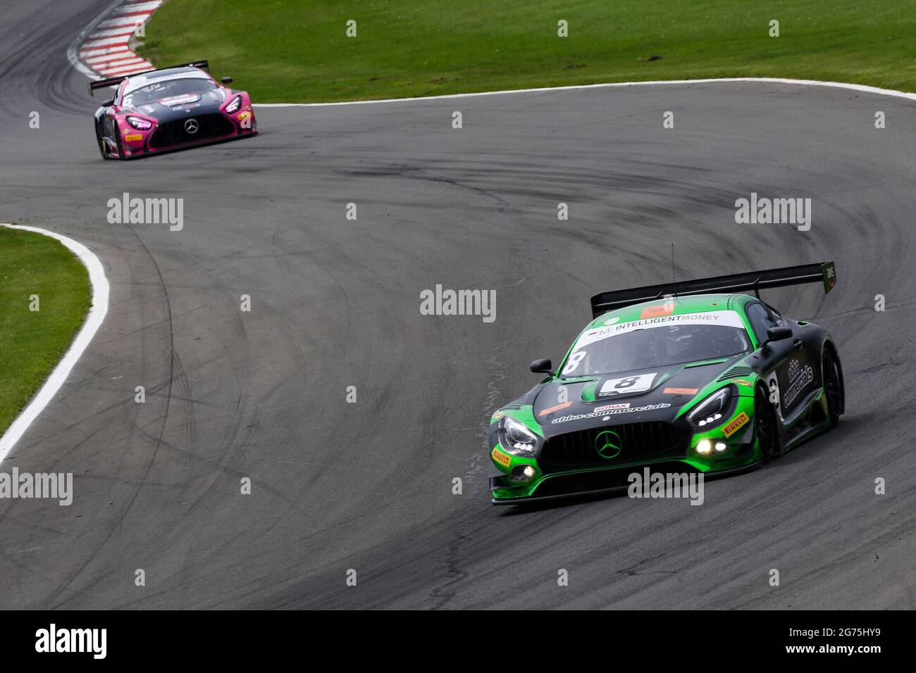 Castle Donington, UK. 11th July, 2021. Team Abba Racing (#8) Mercedes ...