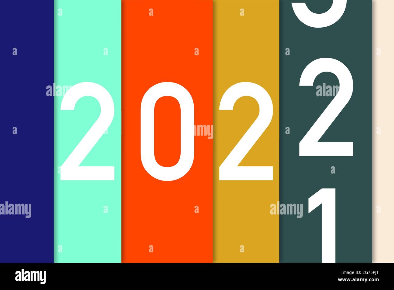 Color scheme of trendy shades of colors in the form of layered count ...