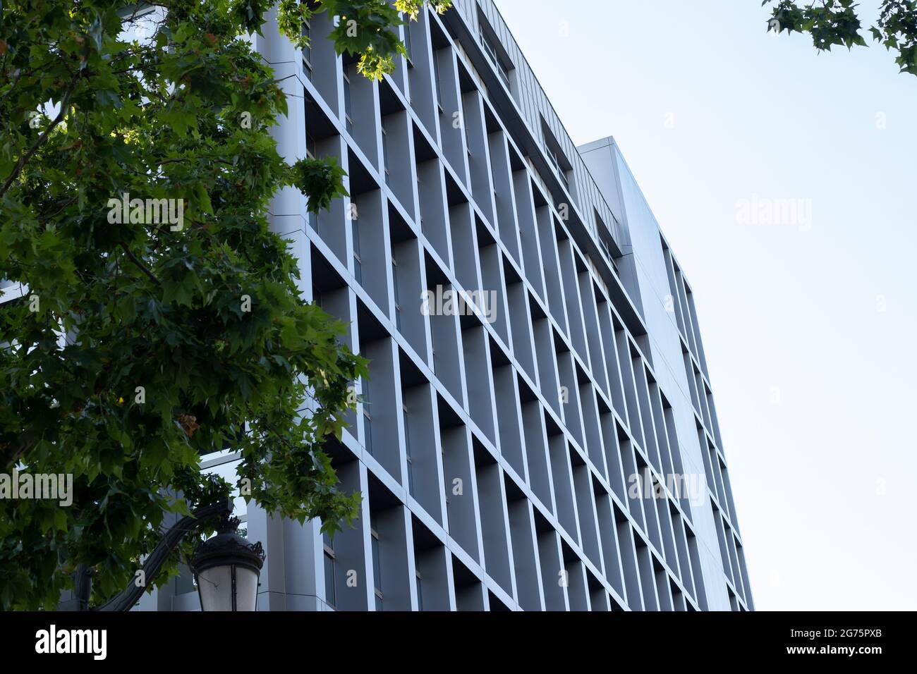 detail of modern building in metal Stock Photo - Alamy