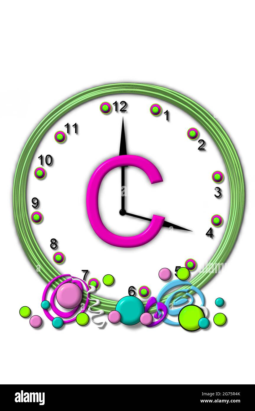 The letter C, in the alphabet set Timeless, is sitting in the middle of ...