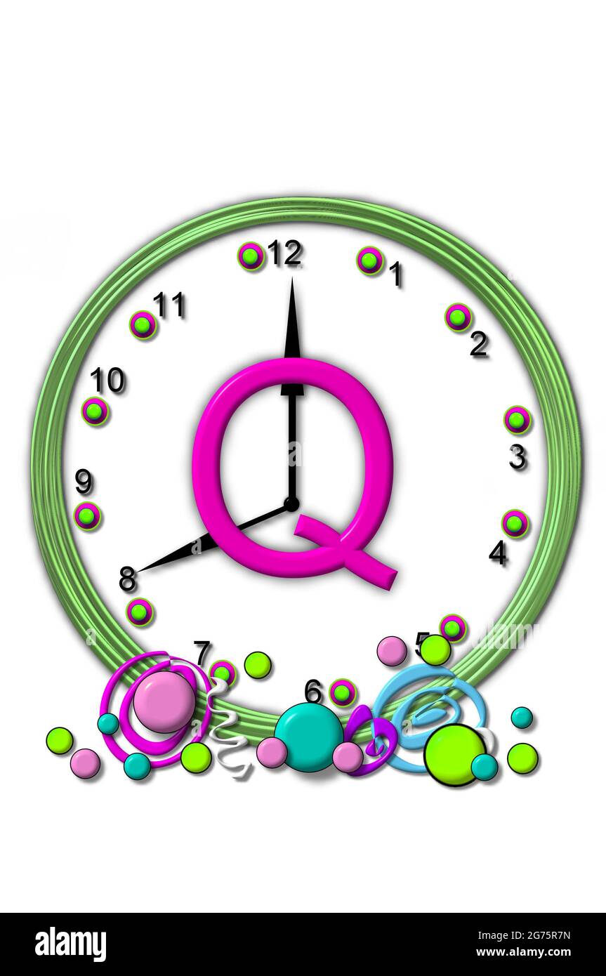 The q clock Cut Out Stock Images & Pictures - Alamy