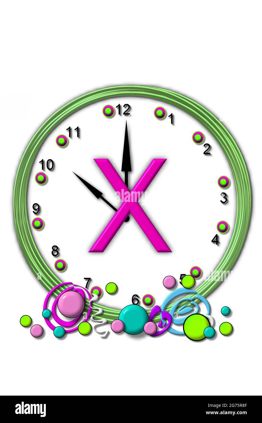 The letter X, in the alphabet set Timeless, is sitting in the middle of ...