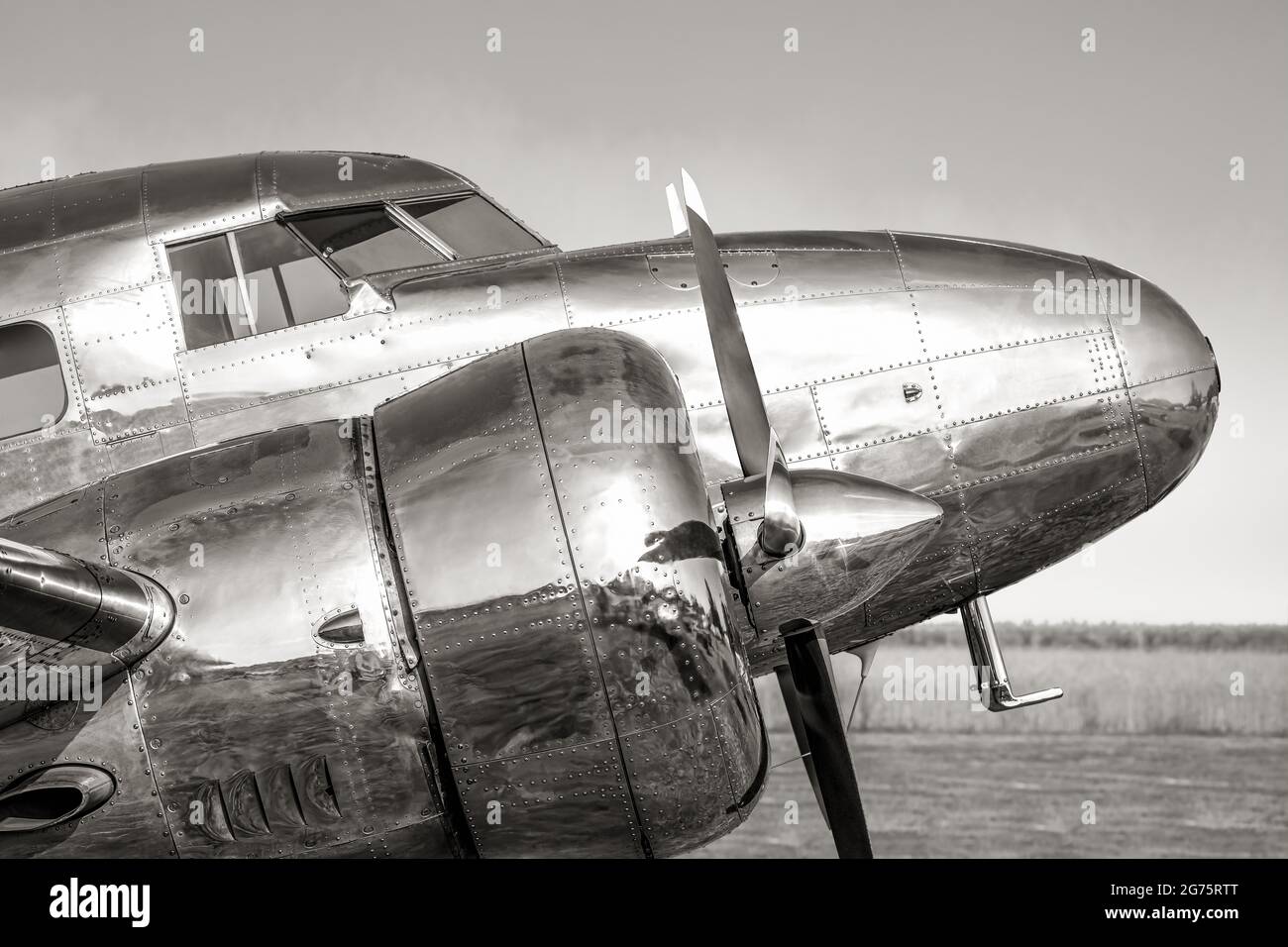 propeller of an historical aircraft Stock Photo - Alamy