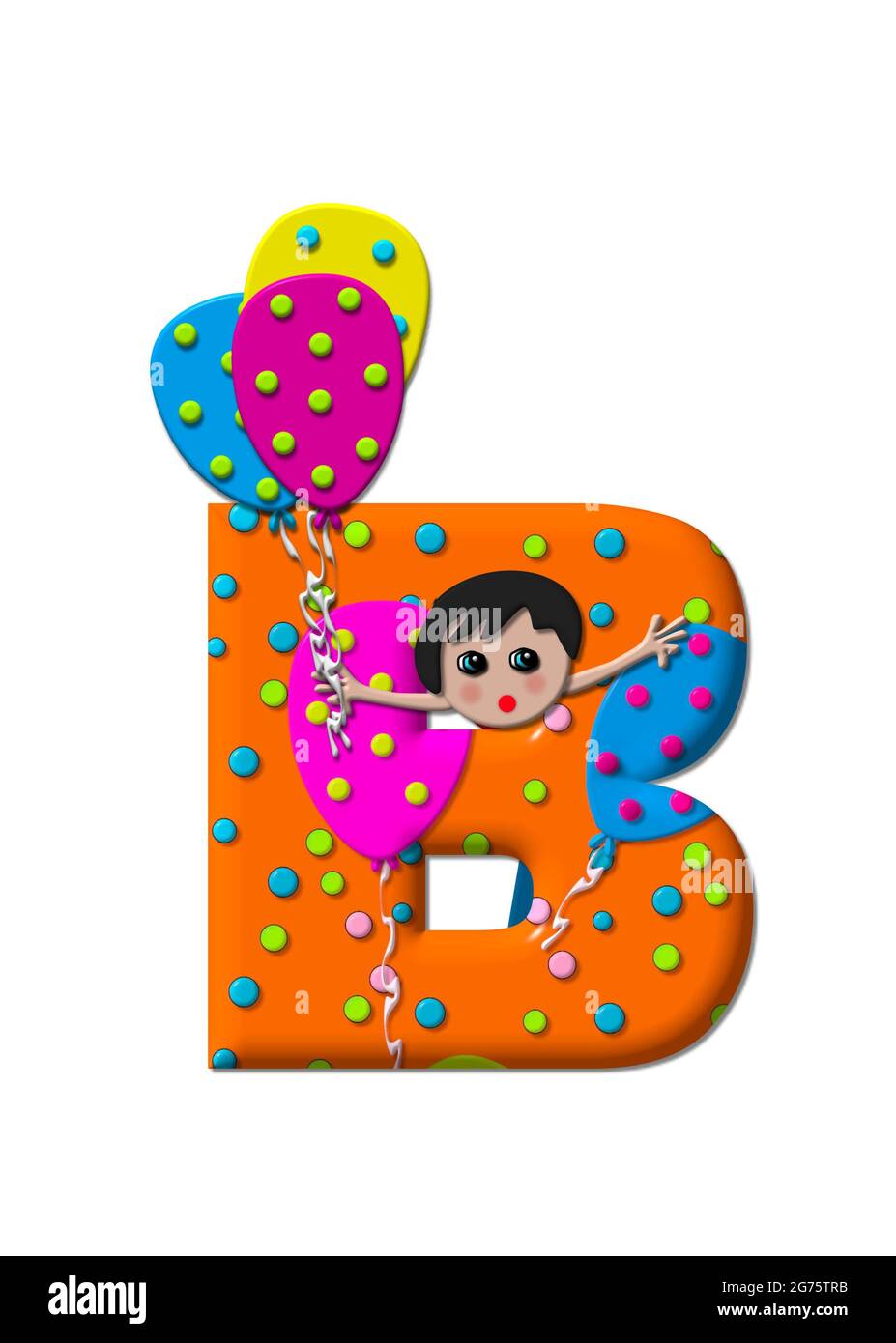 The letter B, in the alphabet set Preparing to Party, is filled with ...