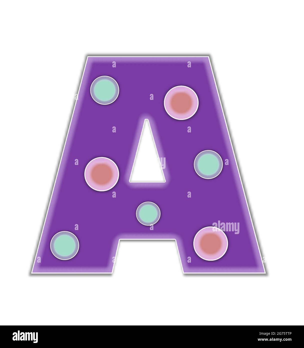 Letter A Clipart Purple