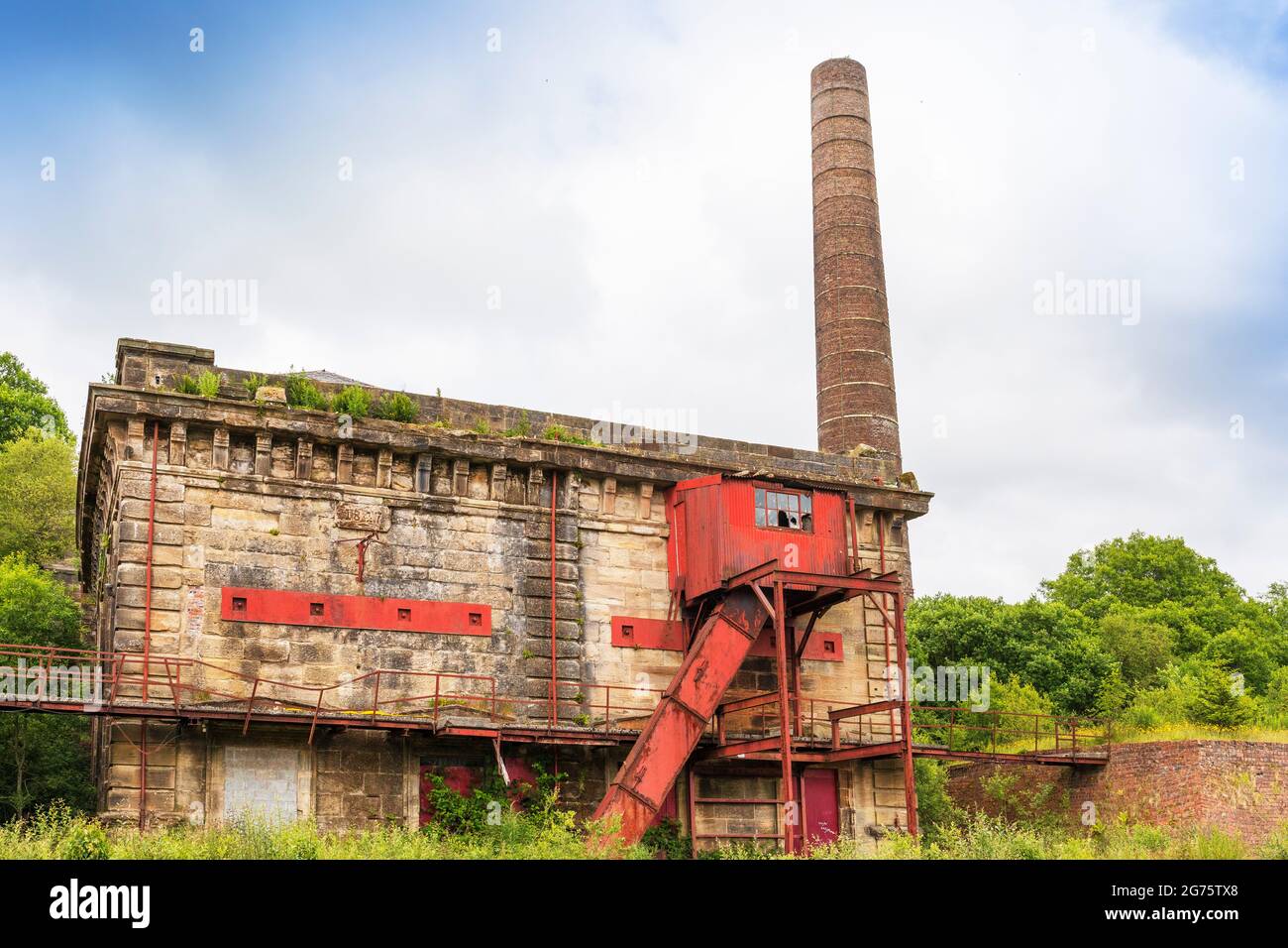 Blowing engine house of Dalmelington Iron Company, established in 1848 ...