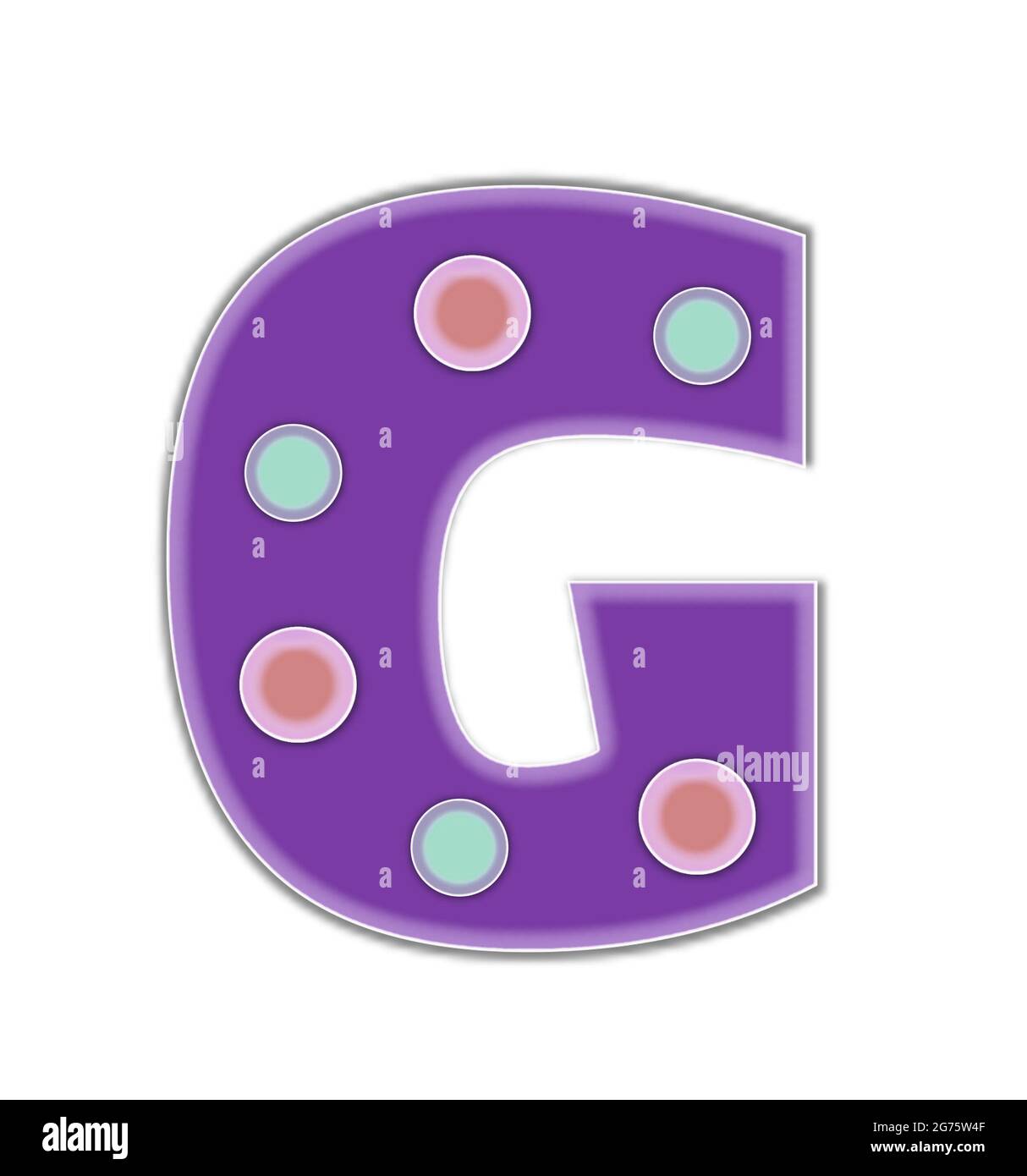 Letter G Purple