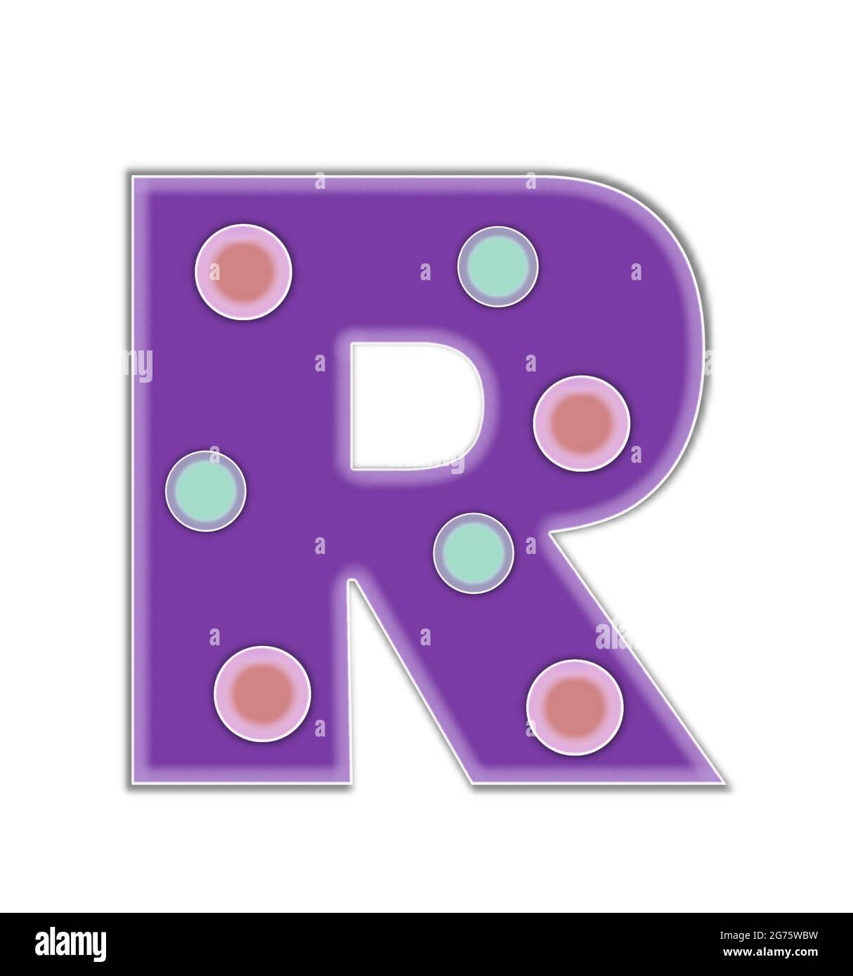 Letter r purple hi-res stock photography and images - Alamy