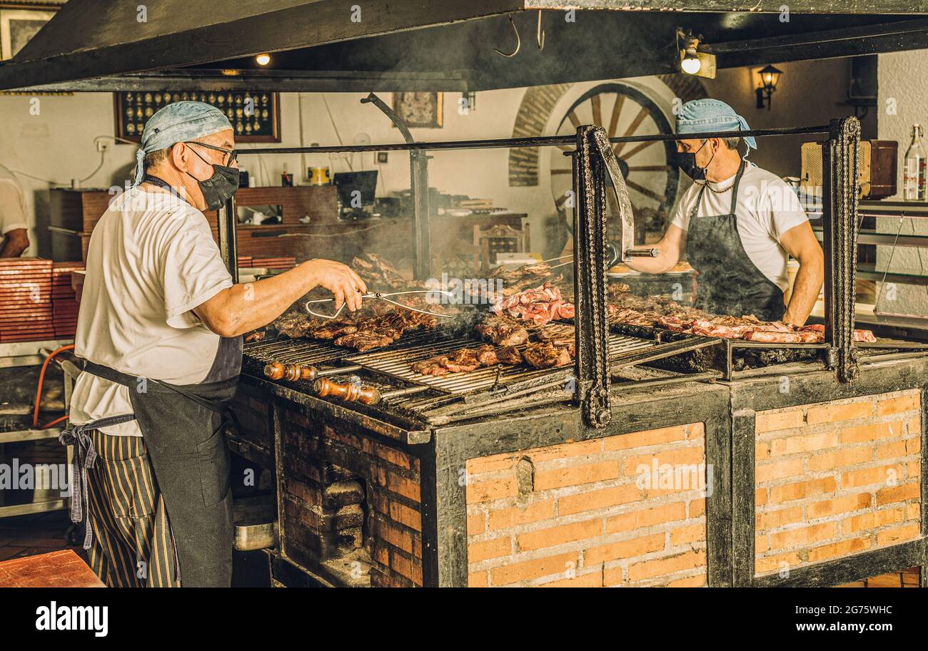 Barbecue food preparation using hi-res stock photography and images - Alamy