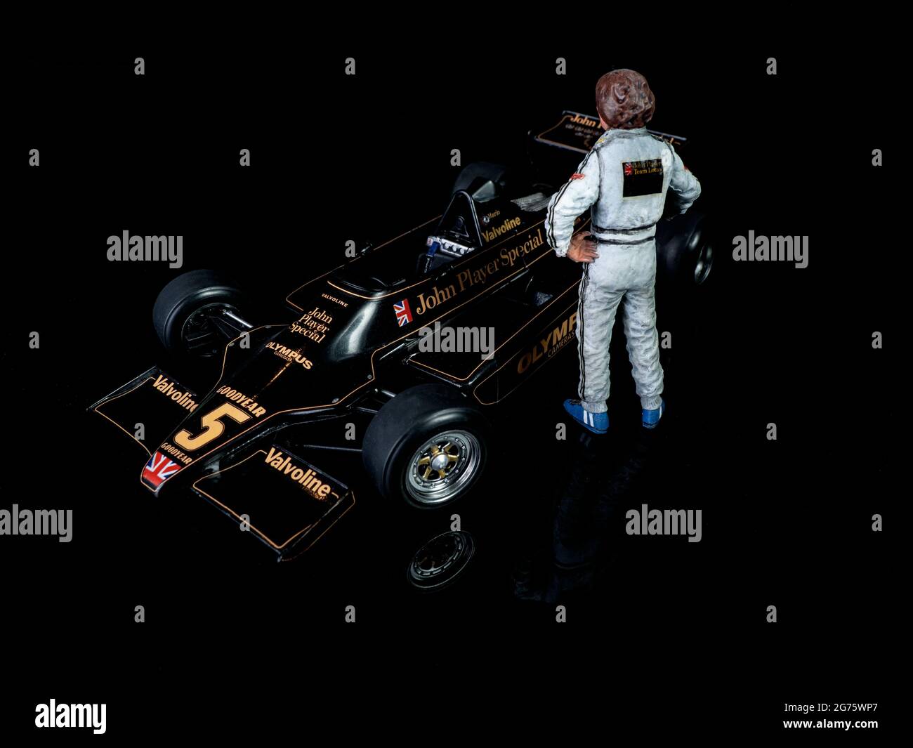 Lotus 1978-1979 F1 car Formula 1 model kit Tamiya Andretti Stock Photo ...