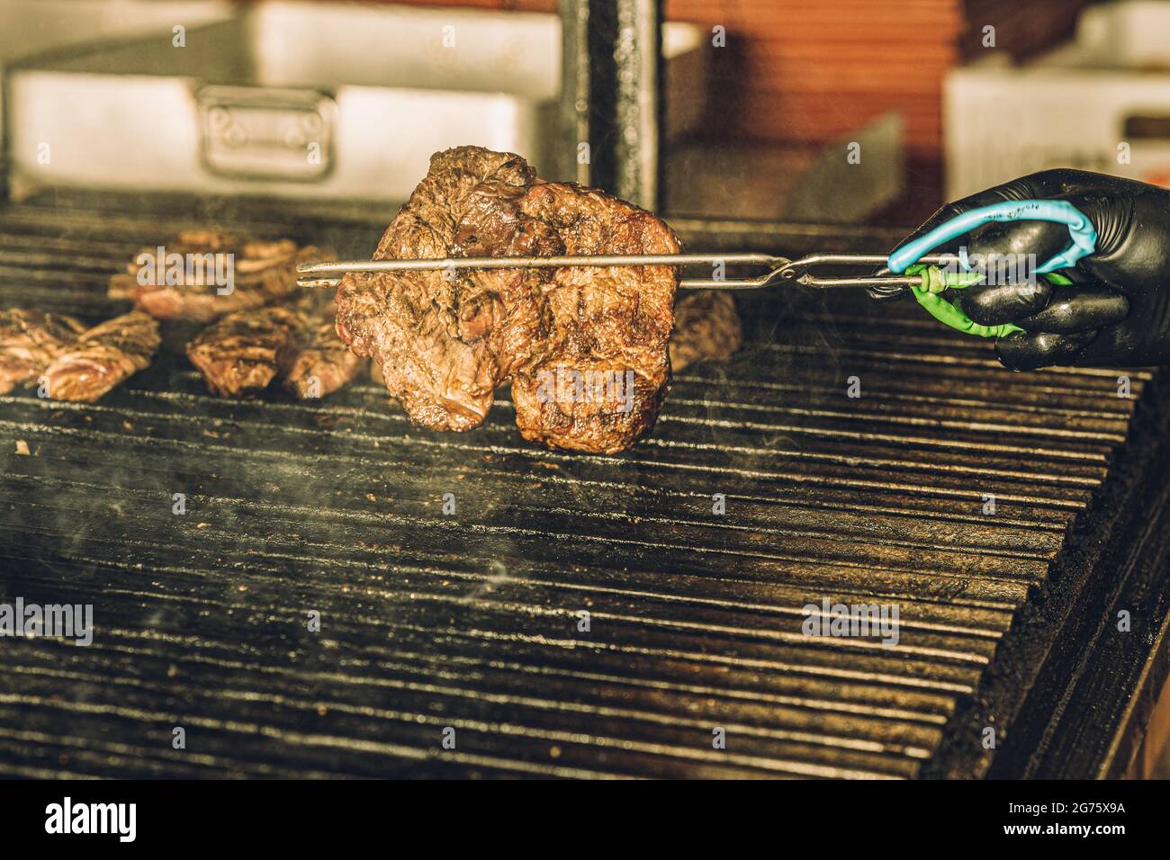 Barbecue food preparation using hi-res stock photography and images - Alamy