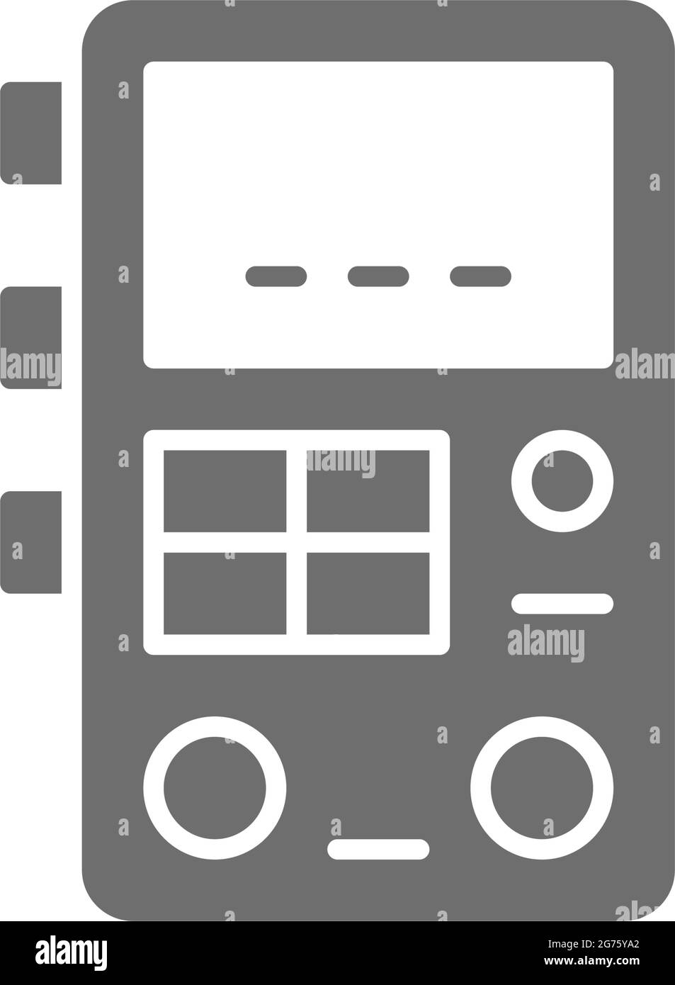 Power machine supply, tattoo studio equipment gray icon Stock Vector ...