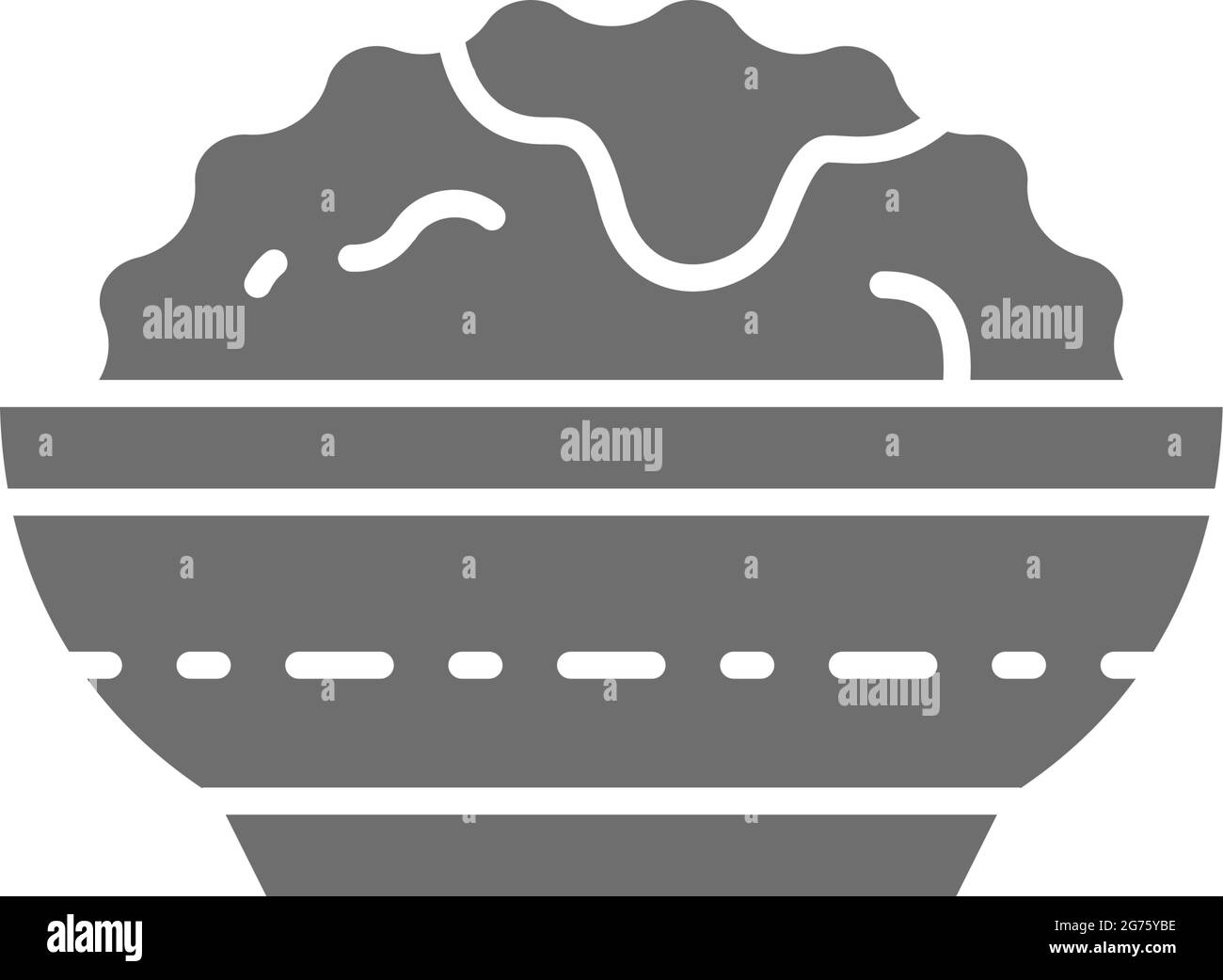 Bowl raw rice Stock Vector Images - Alamy