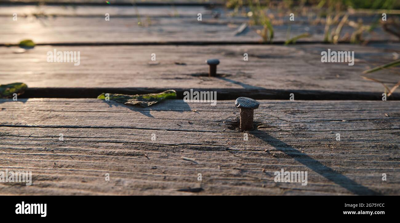 Nail sticking out hi-res stock photography and images - Alamy