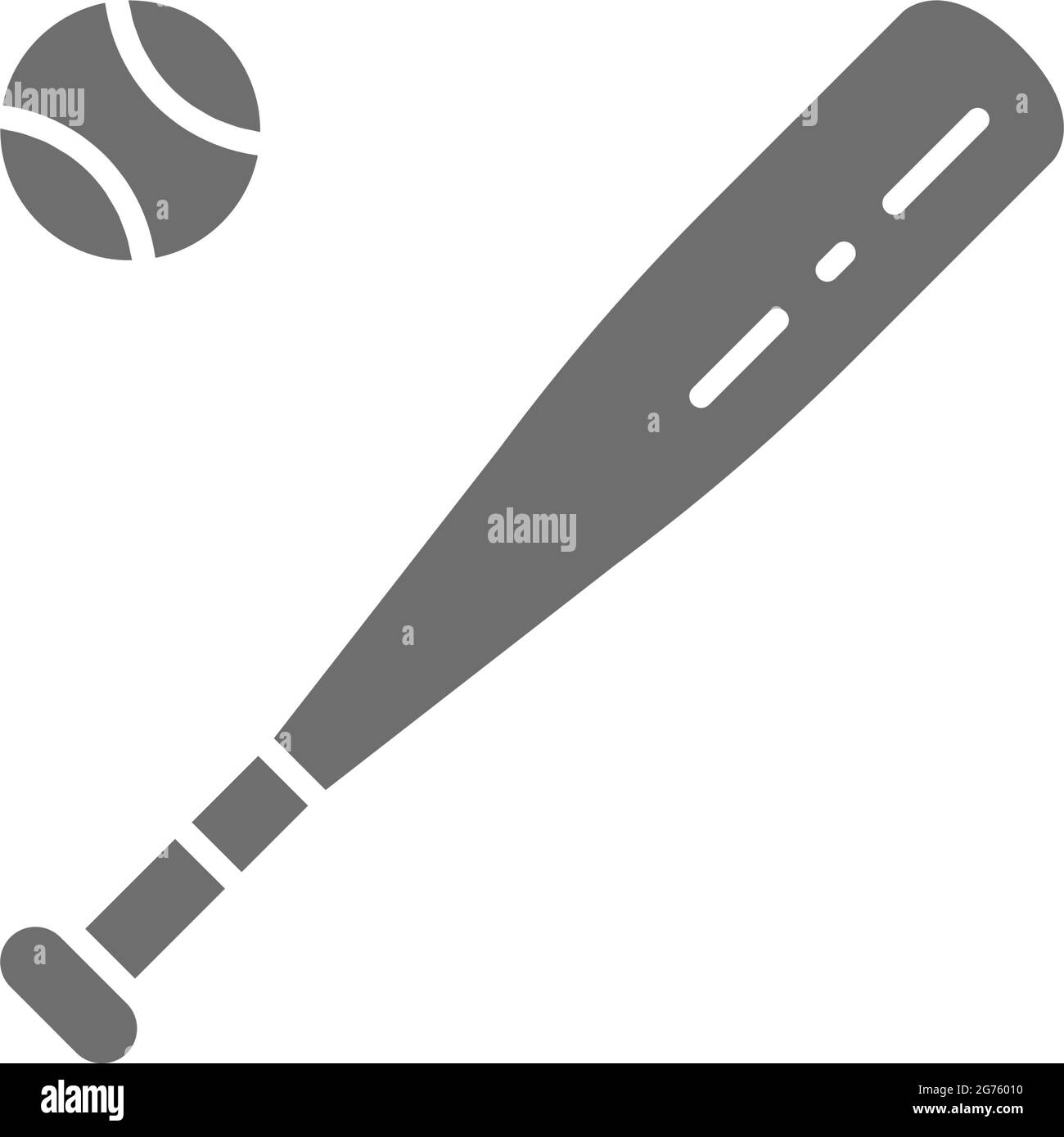 Horizontal Baseball Bat Clip Art