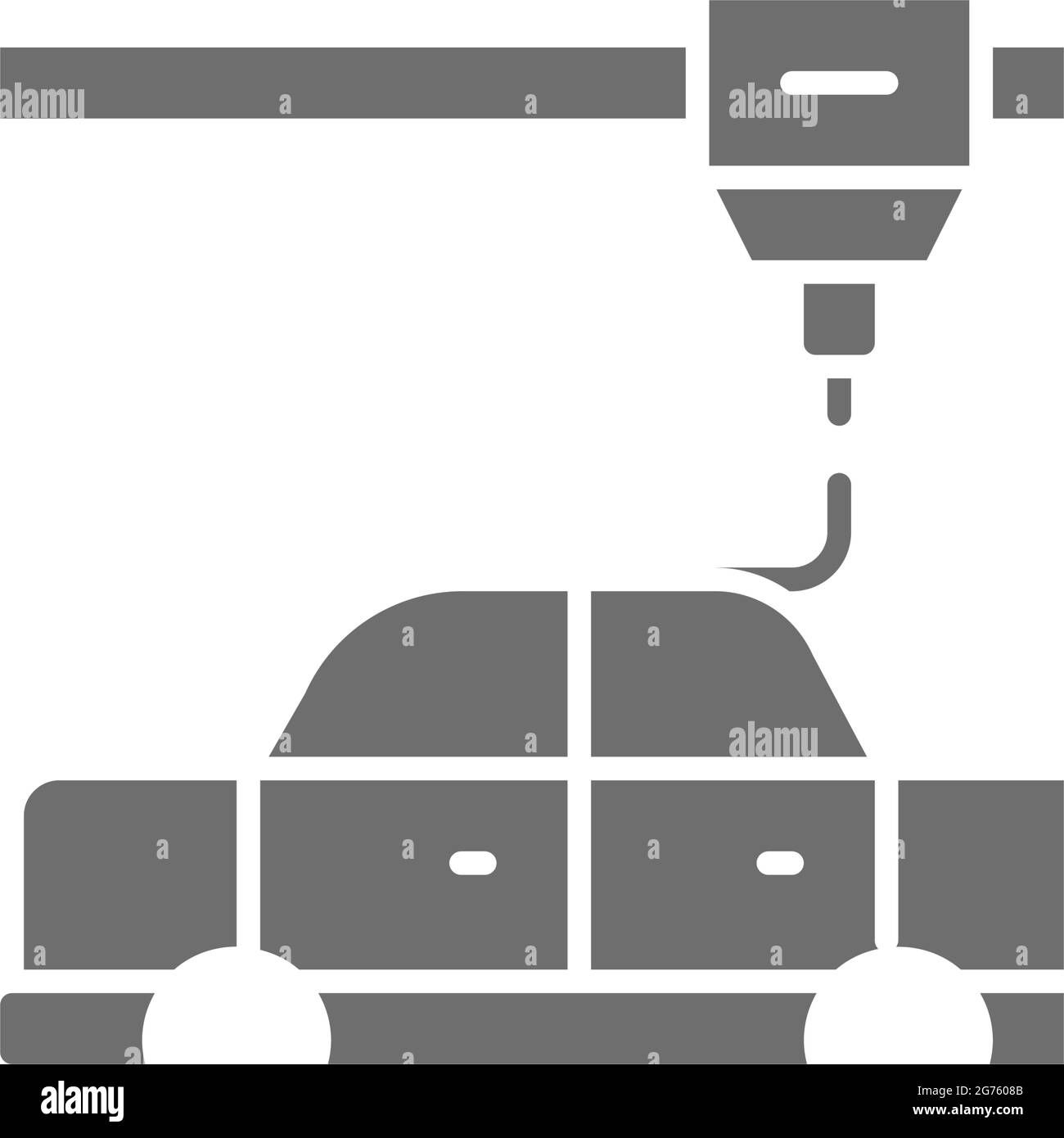 3d car printing icon Cut Out Stock Images & Pictures - Alamy