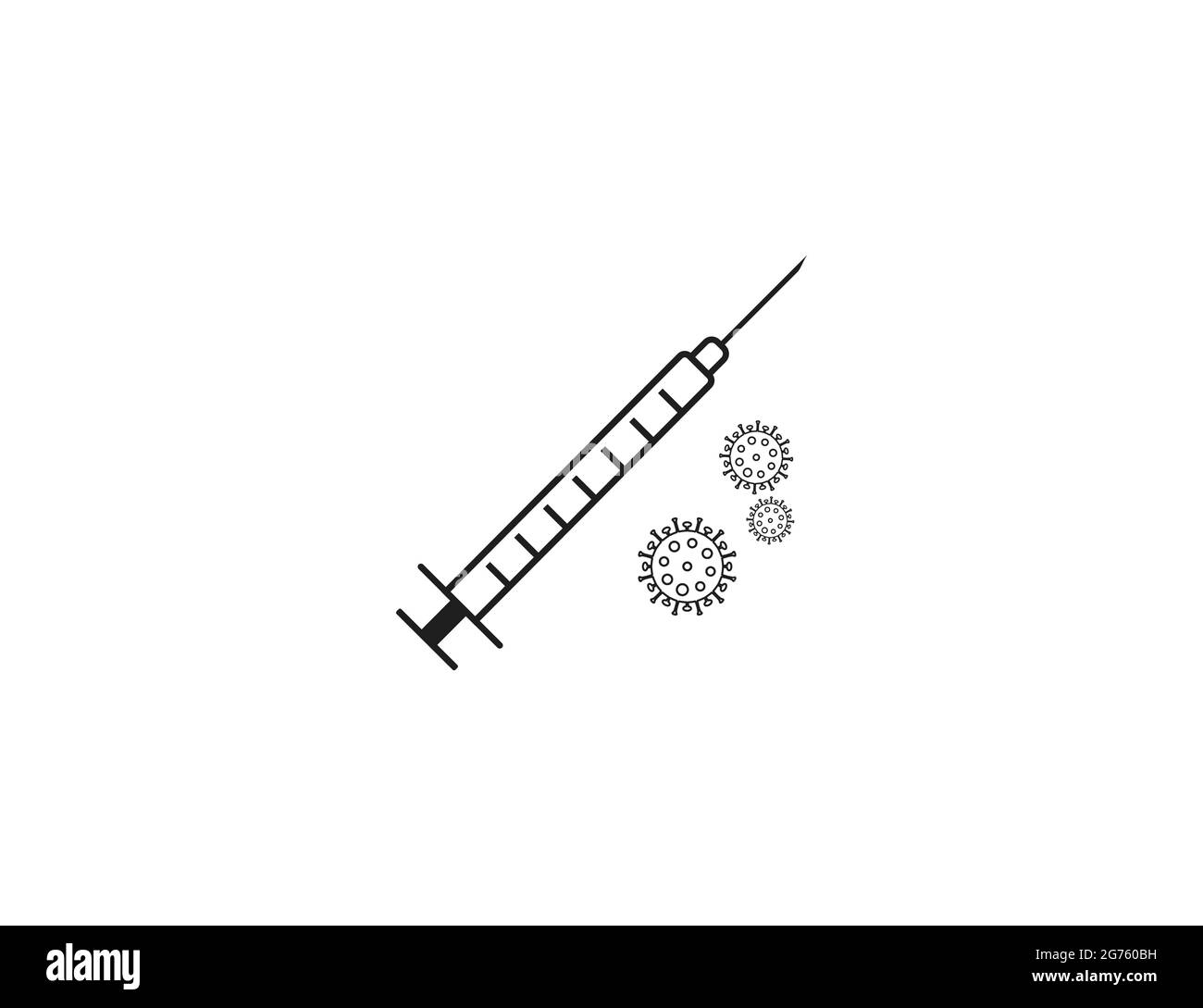 Vaccination, injection, inoculation icon Vector illustration flat ...