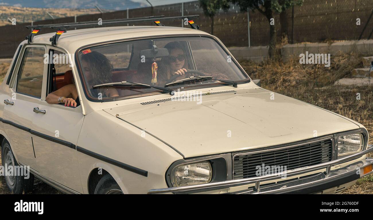 Driving an old car hi-res stock photography and images - Alamy