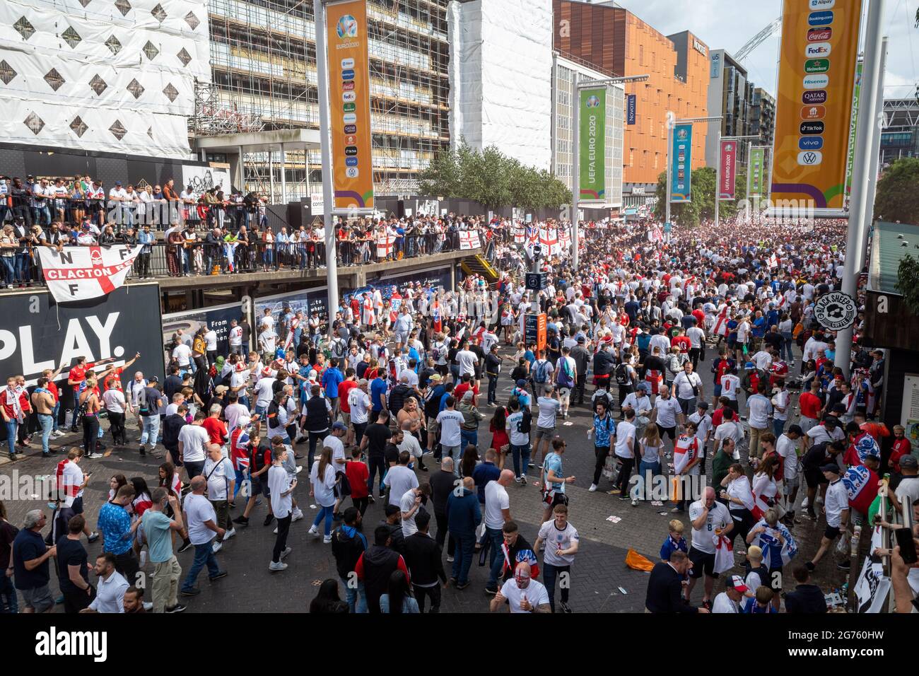 Wembley tube station exit hi-res stock photography and images - Alamy