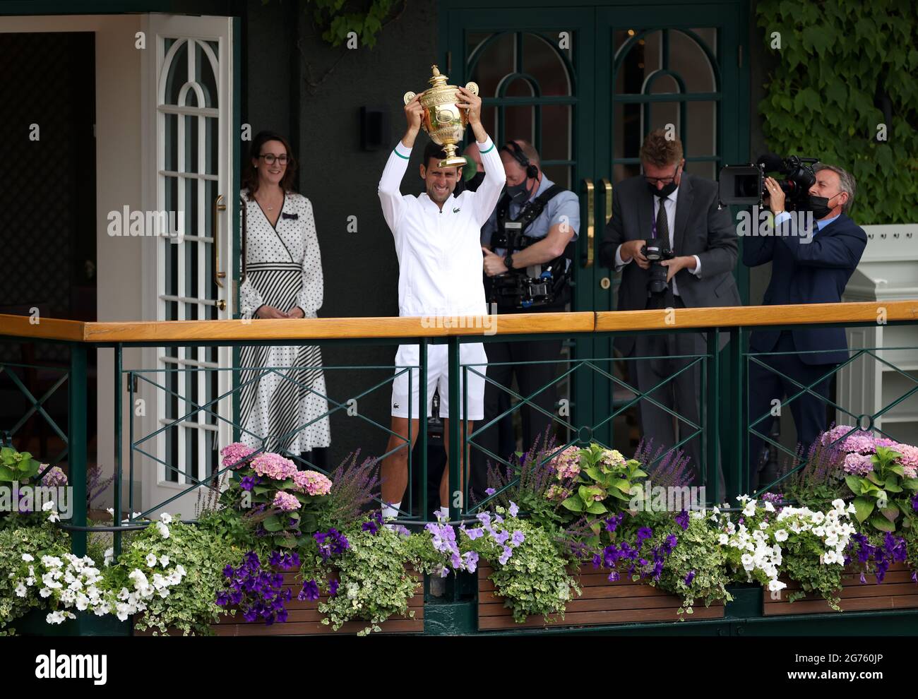 Novak djokovic 2021 fans hi-res stock photography and images - Alamy