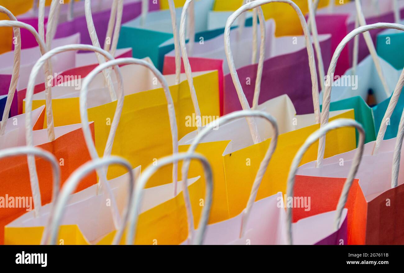 paper party bags Stock Photo - Alamy
