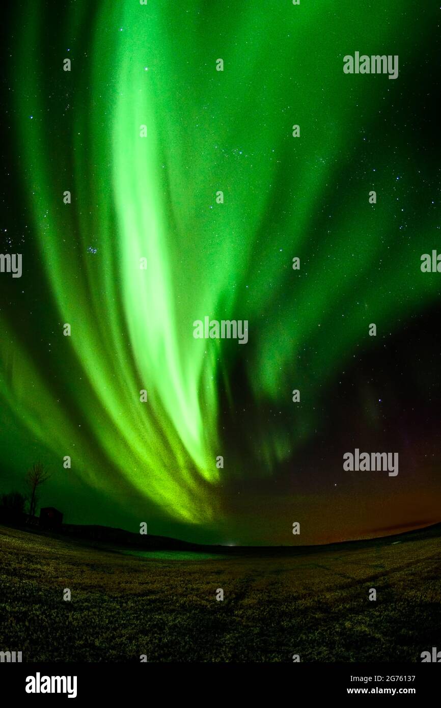 Northern lights in reykjavík hi-res stock photography and images - Alamy