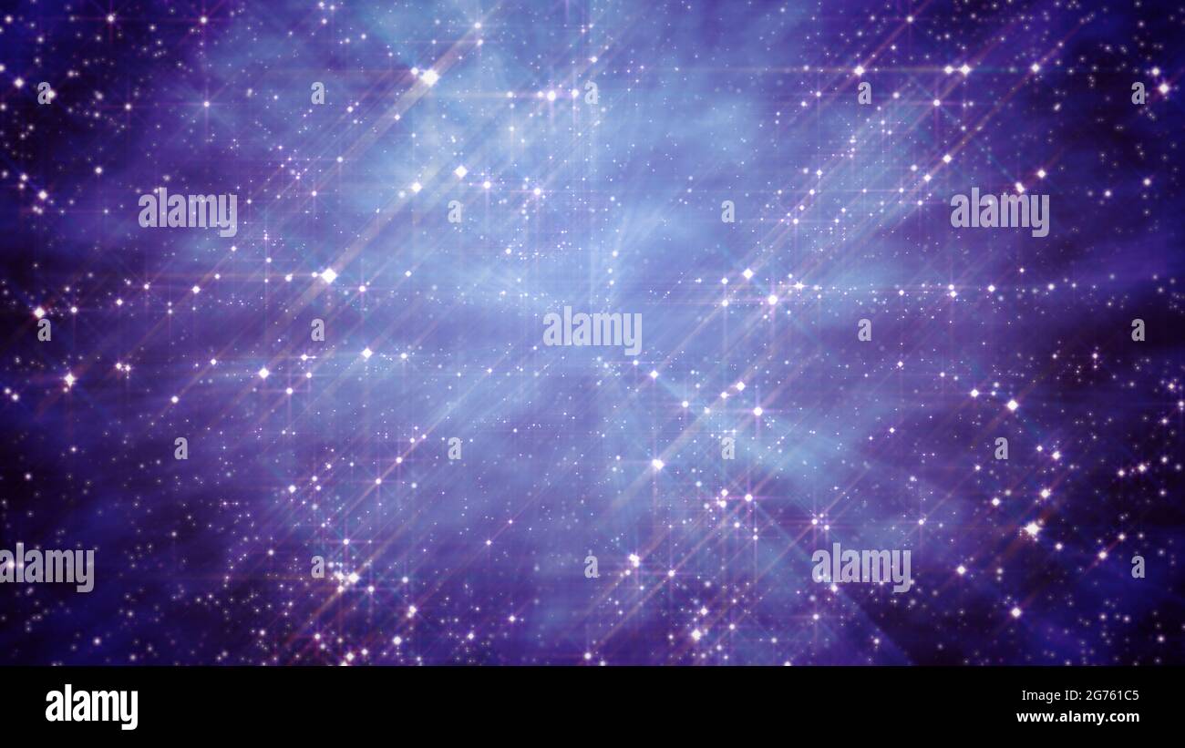 beautiful fantastic night stars background . abstract 3D rendering ...