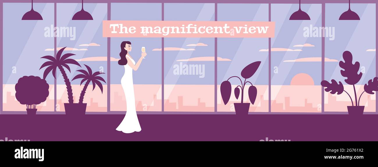 Panoramic windows with large glass sections providing magnificent ...