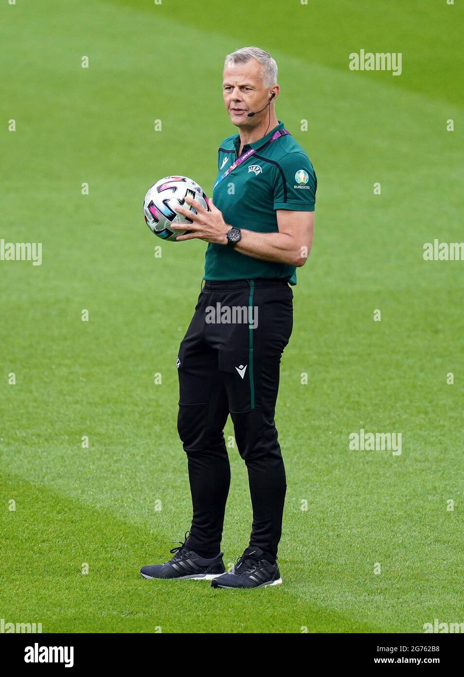Referee Bjorn Kuipers ahead of the UEFA Euro 2020 Final at Wembley ...