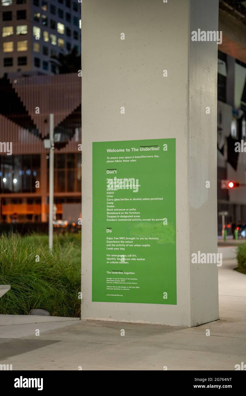 Underline miami hi-res stock photography and images - Alamy