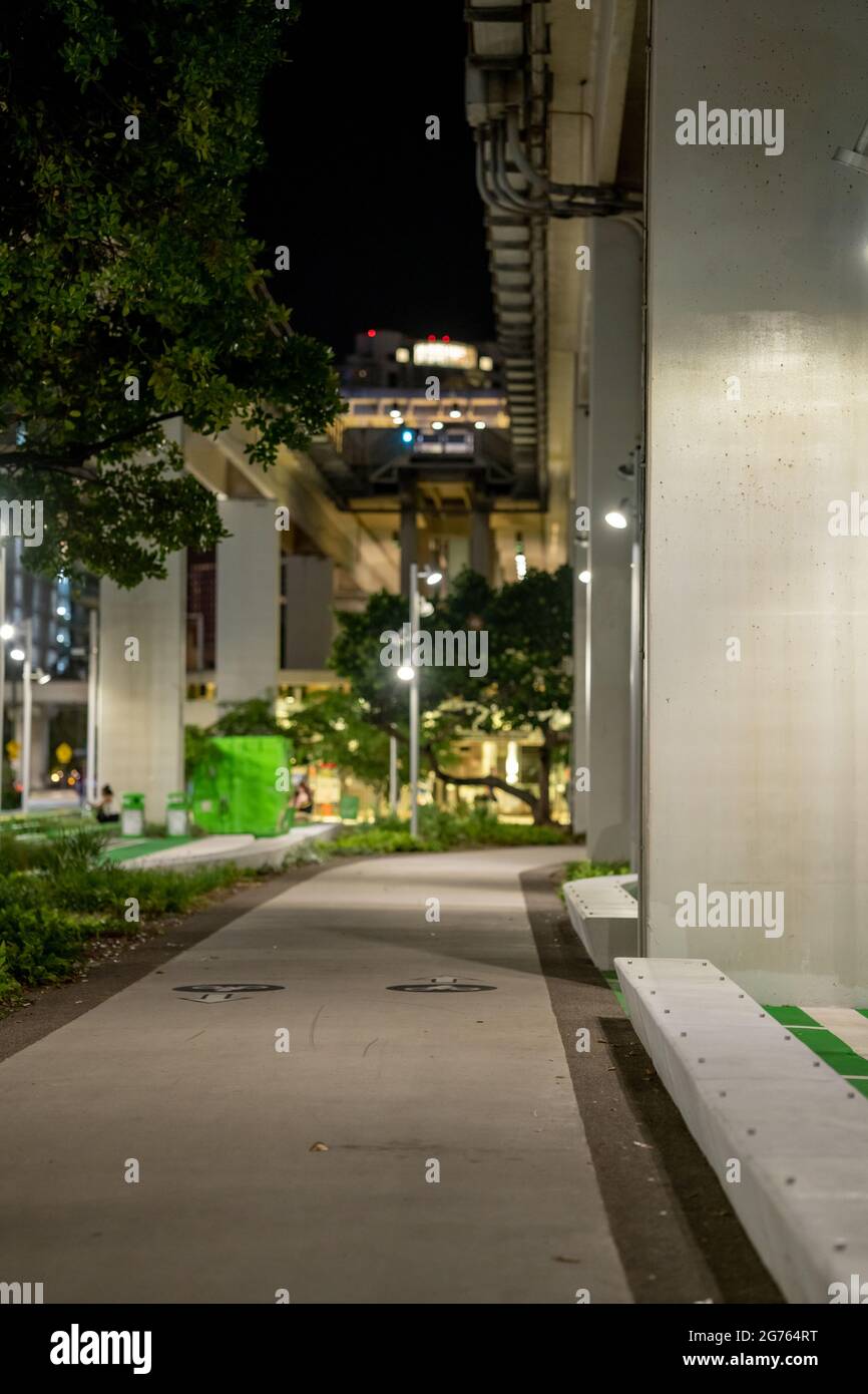 Miami, FL, USA - July 9, 2021: Newly built Underline Brickell a ...