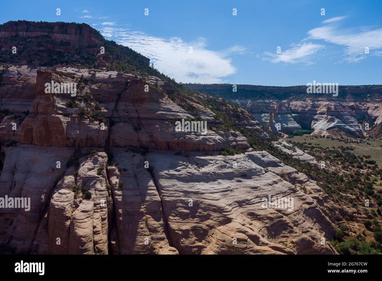 Aerial panorama view of mountains the Arizona desert scene a in Canyon ...
