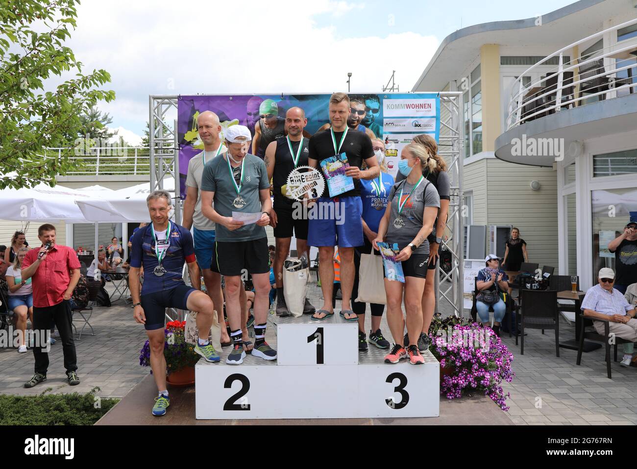 Siegerehrung, Rene Schönfelder, Julius Scholz, Steffen Kunze ...