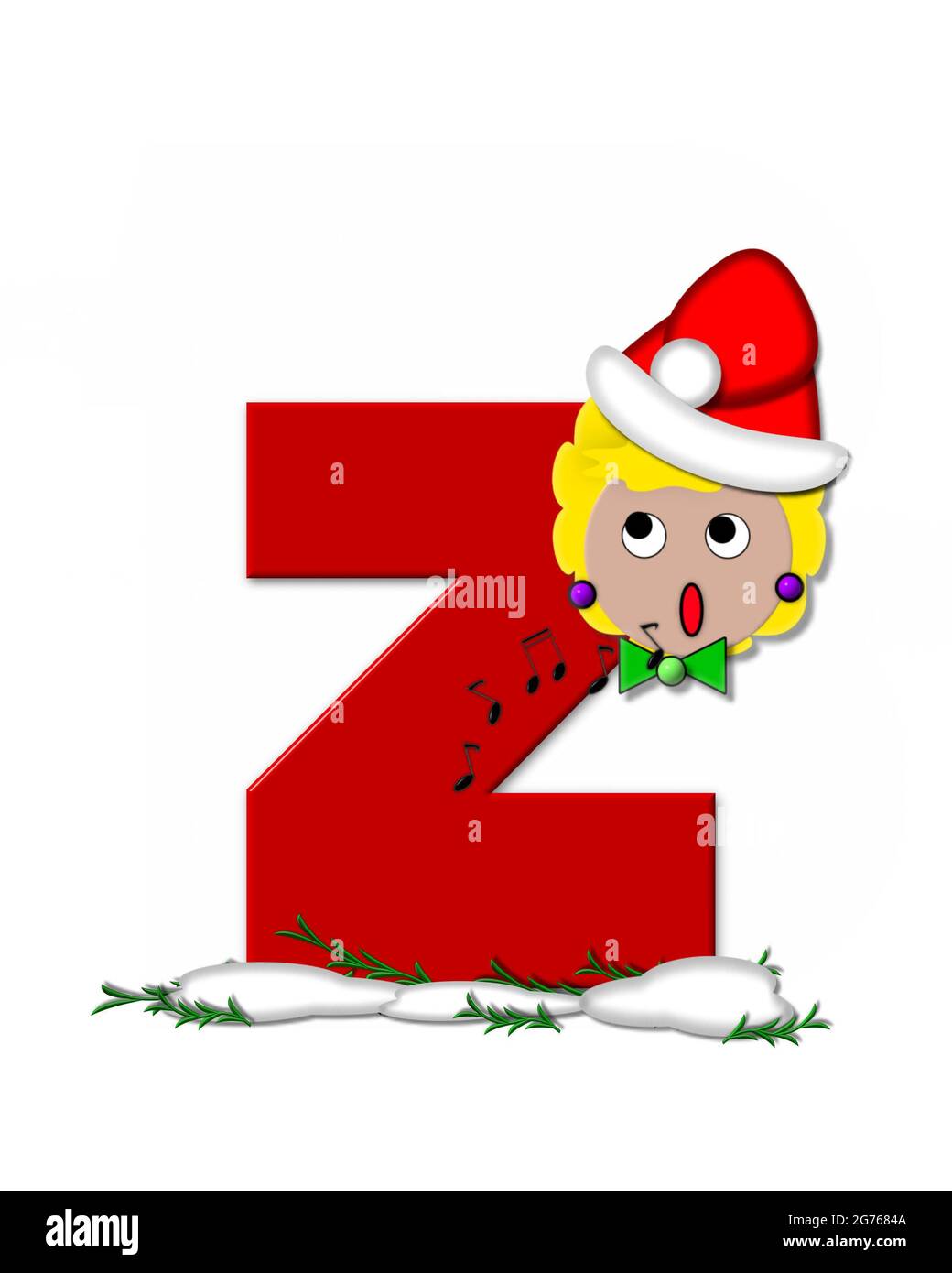The Letter Z In The Alphabet Set Carol Of Christmas Is Red And the-letter-z-in-the-alphabet-set-carol-of-christmas-is-red-and