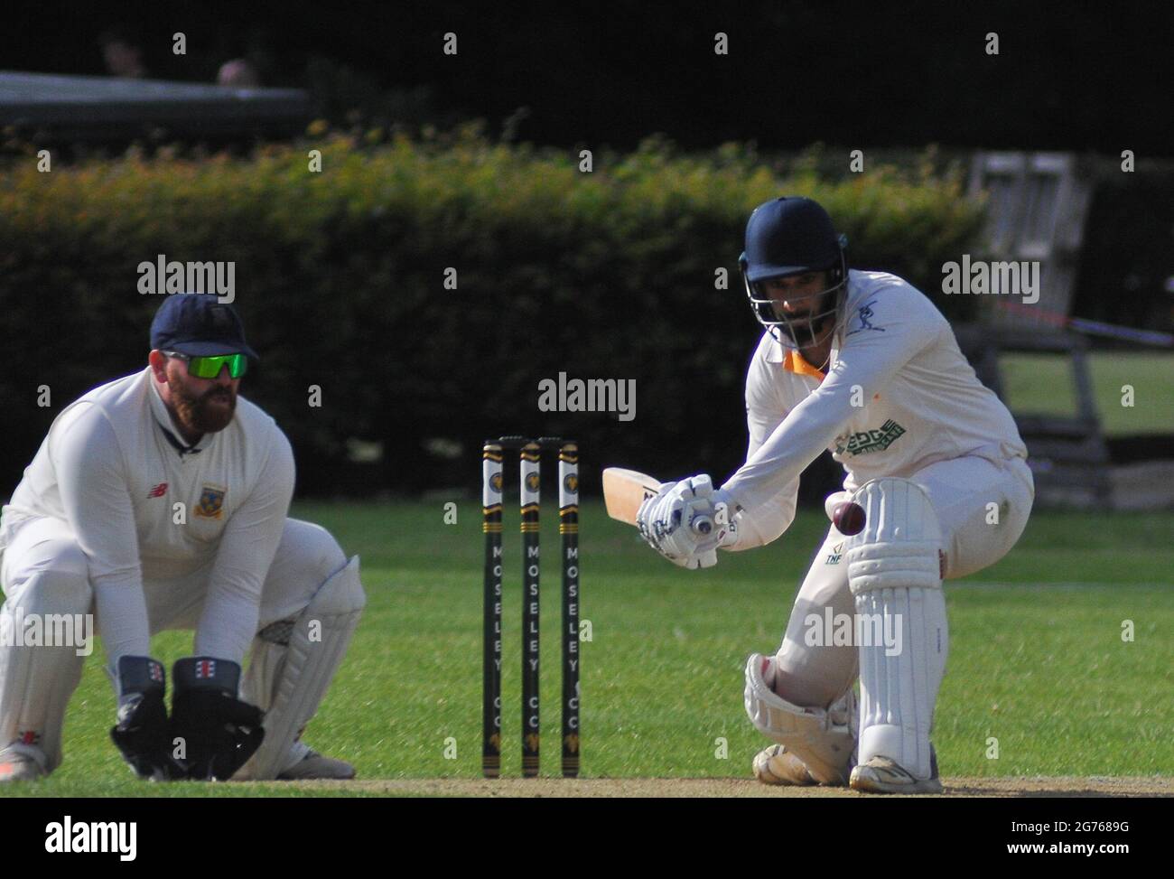 Birmingham, UK. 10th July, 2021. Moseley Cricket Club v Shrewsbury ...