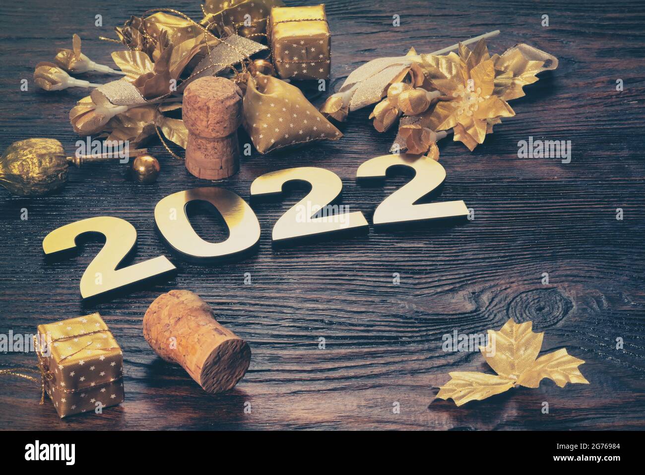 Happy New Year. Symbol from number 2022 on abstract background Stock ...