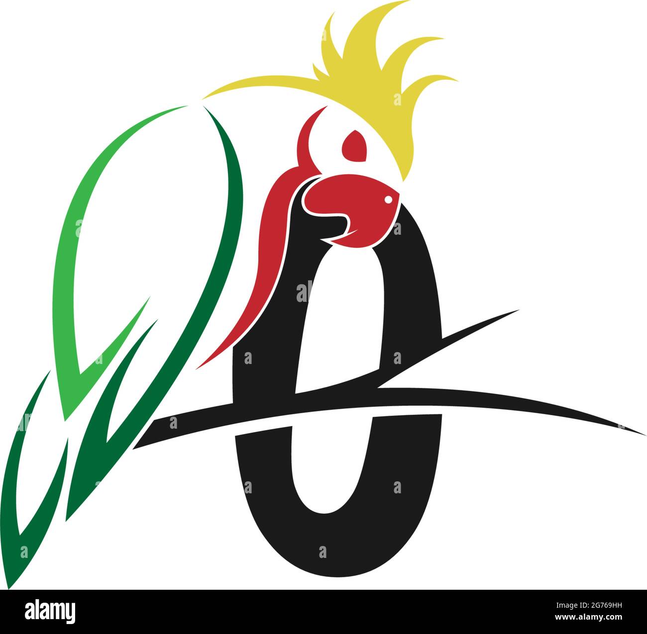 Number zero with parrot bird icon logo design vector illustration Stock ...