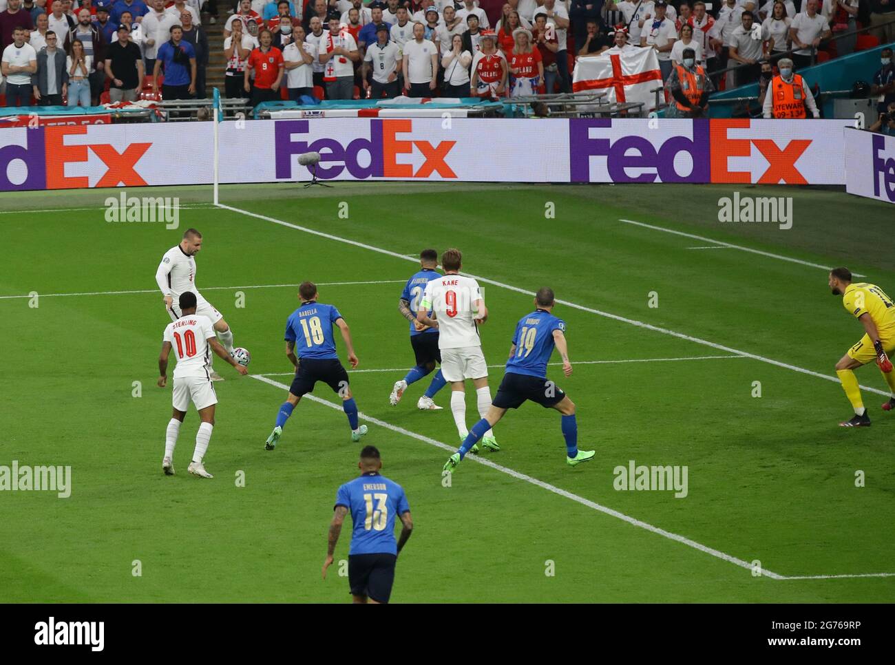 Euro 2020 final luke shaw hi-res stock photography and images - Alamy