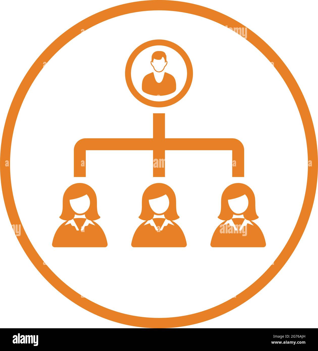 Organizational chart people icon flat hi-res stock photography and ...