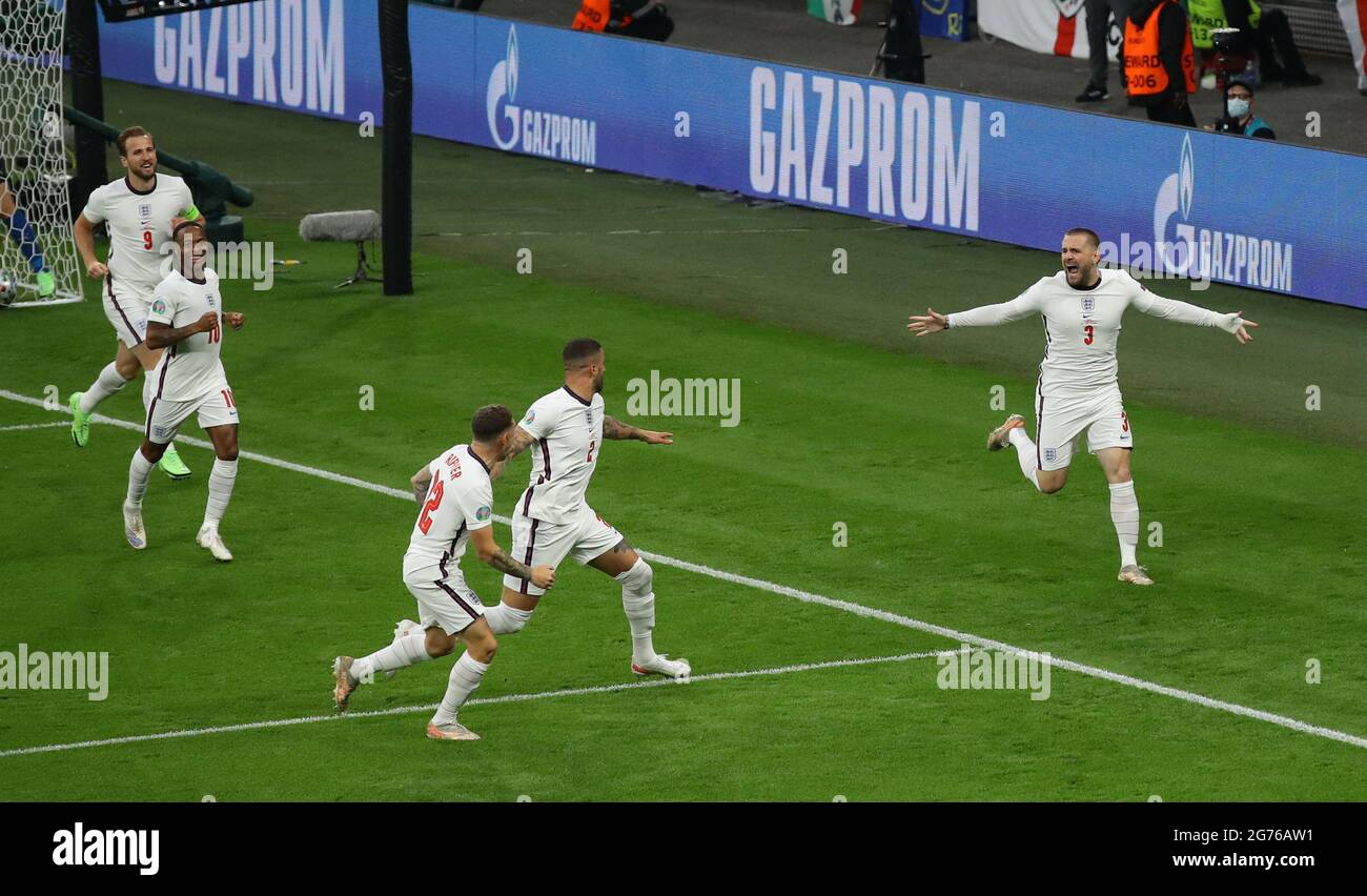 Euro 2020 final luke shaw hi-res stock photography and images - Alamy
