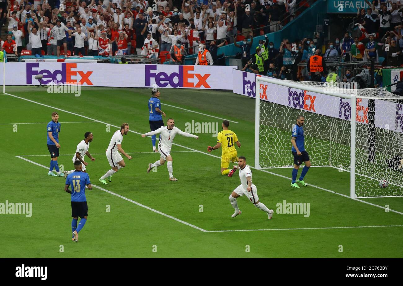 Euro 2020 final luke shaw hi-res stock photography and images - Alamy