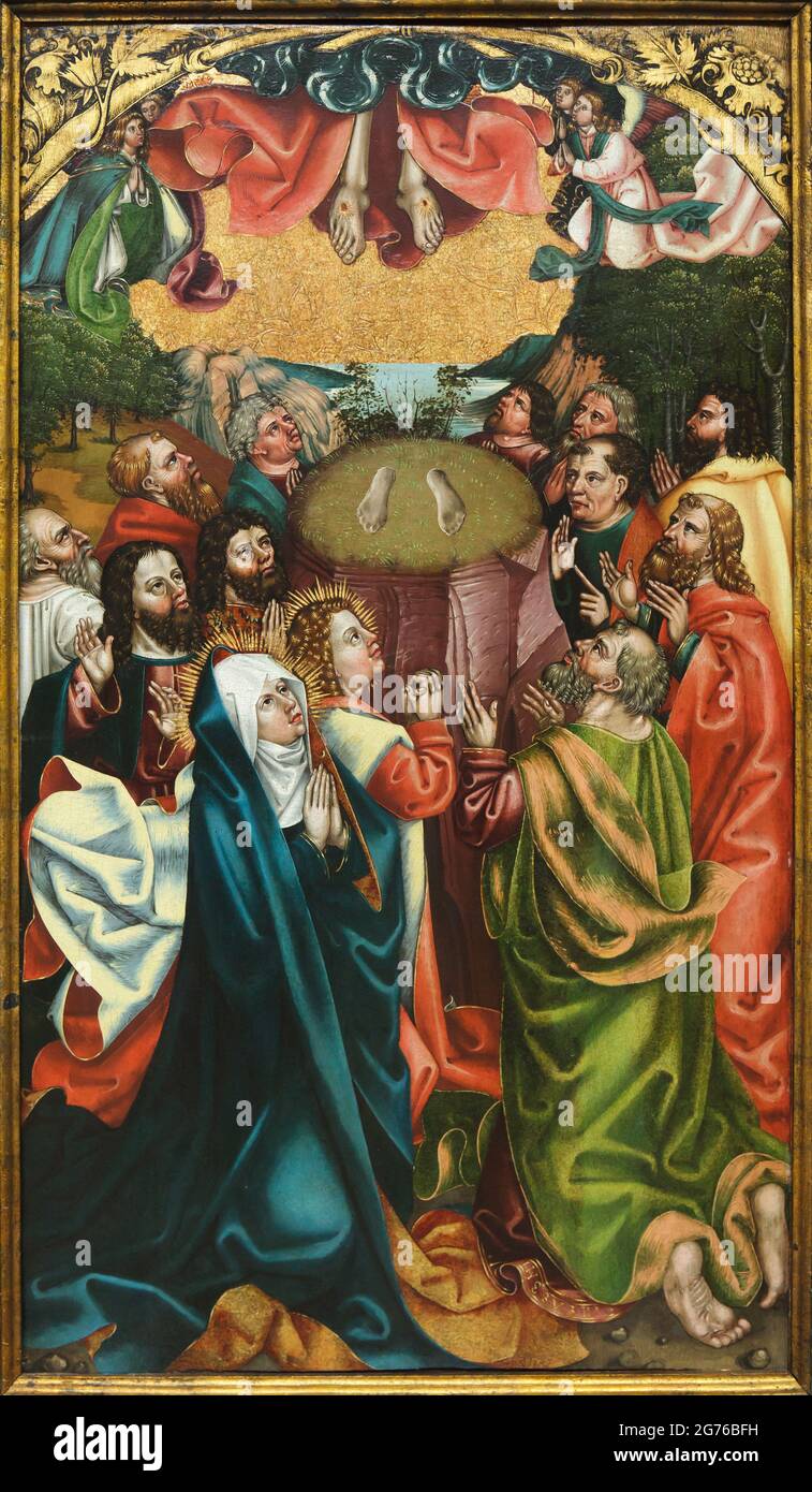 Ascension of Jesus. Detail of the Passion Altarpiece from Göttingen by ...