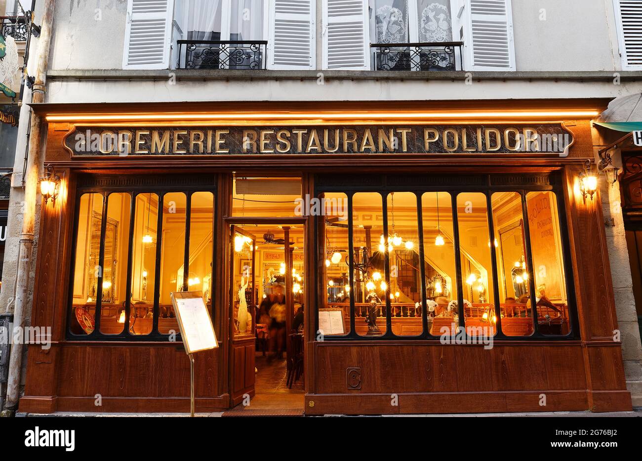 Restaurant Polidor at rue Monsieur de Prince opened in 1845 . Close by ...