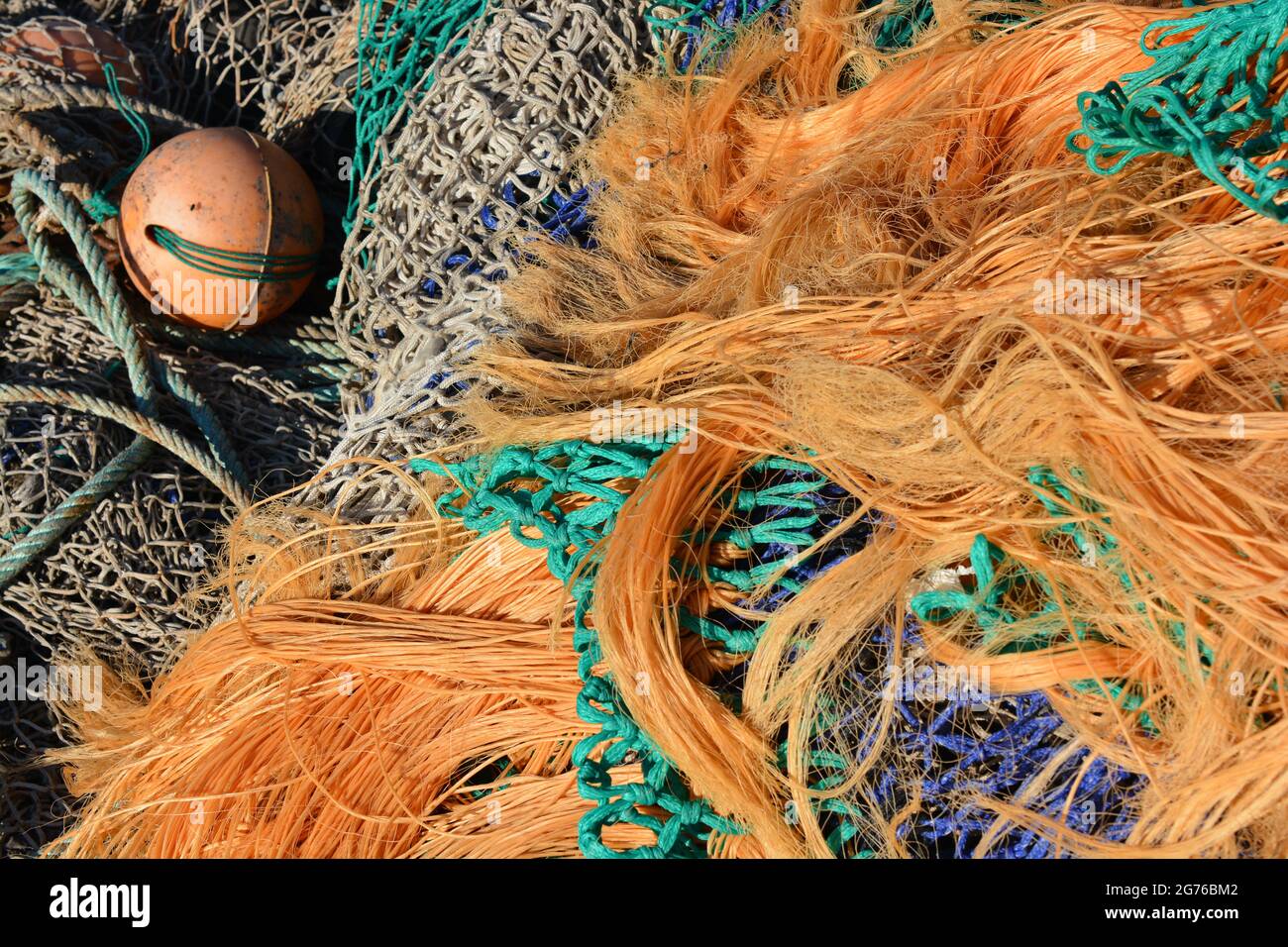 Nautical backgrounds and textures from the jetty of a working fishing ...