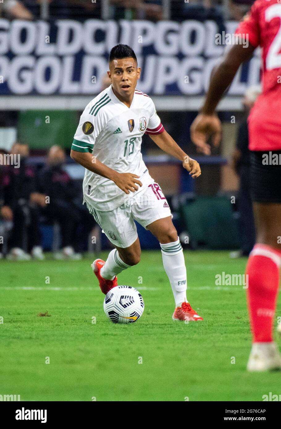 Mexico forward Efrain Alvarez (18) during a CONCACAF Gold Cup game ...