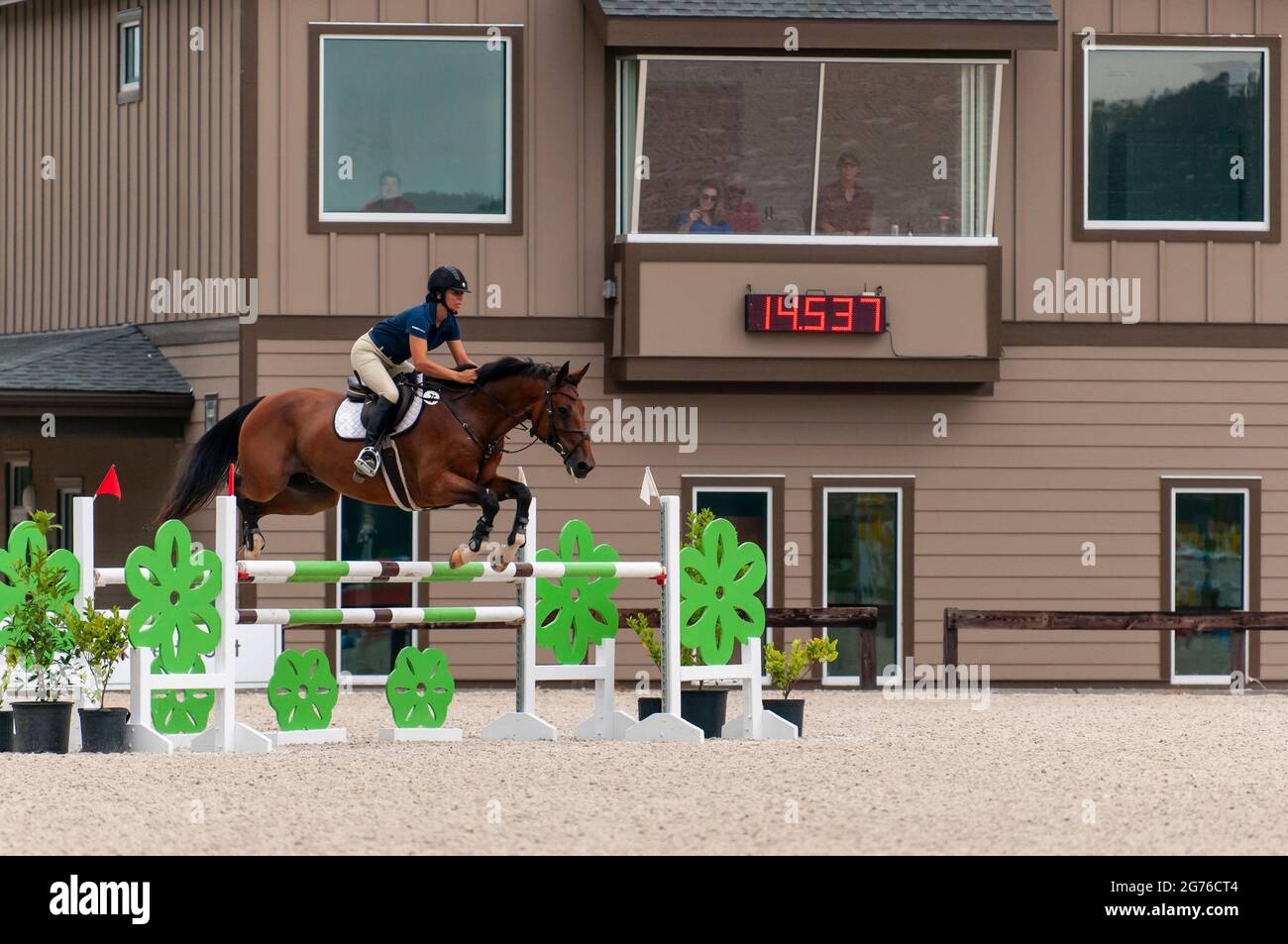 Raeford, North Carolina, USA. 11th July, 2021. KRISTINA MARTH riding ...