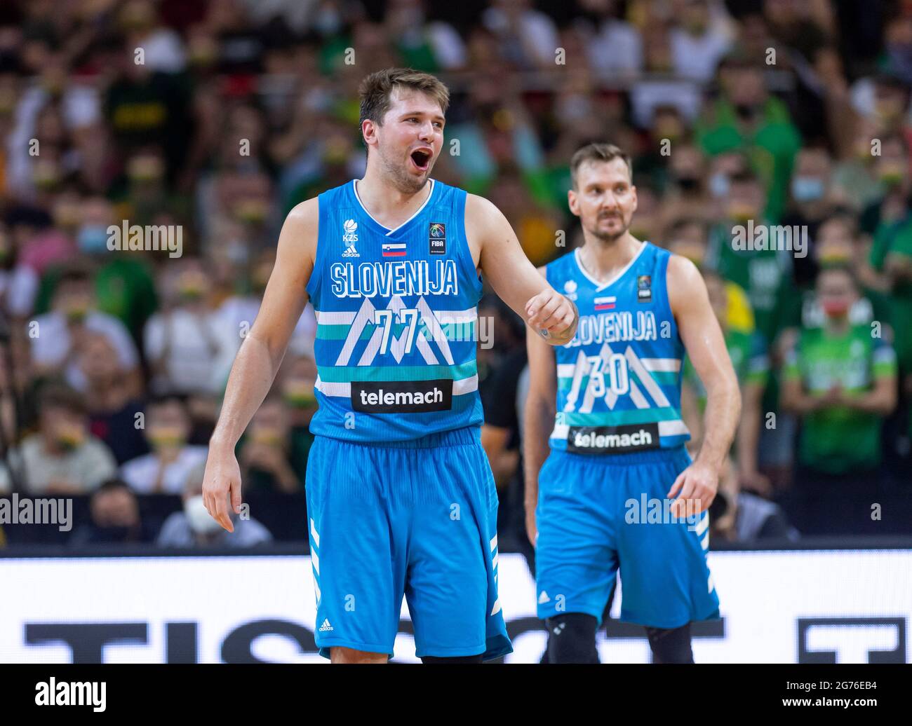 KAUNAS, LITHUANIA - july 4th 2021: FIBA Olympic qualifying tournament ...