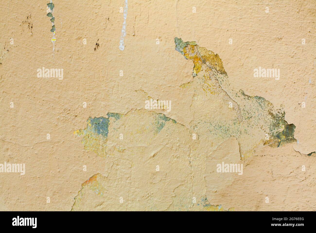 Old plastered wall texture. Dirty yellow background Stock Photo - Alamy